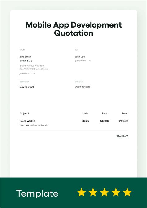 Mobile App Development Quotation Sample Free 2024 Updated Bonsai