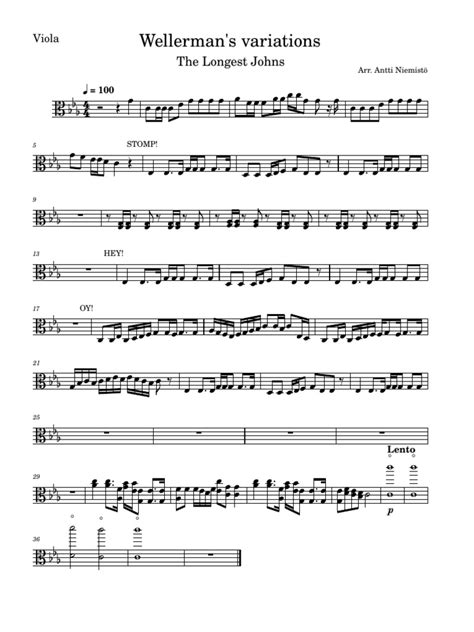 Wellermans Variations Viola Pdf