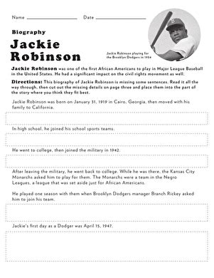 Black History Month Worksheets