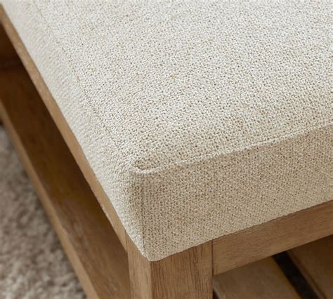 Jake Rectangular Upholstered Ottoman Pottery Barn