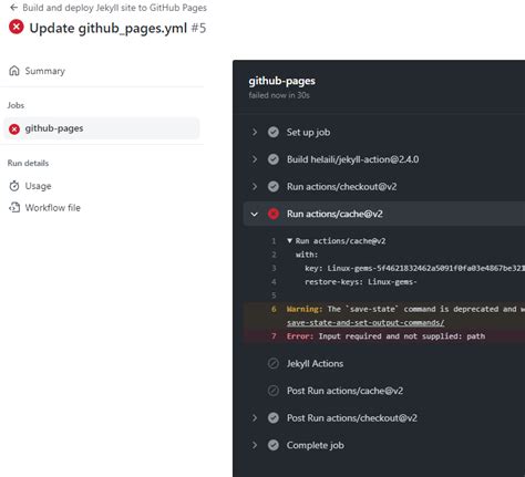 Tips Error Input Required And Not Supplied Path · Issue 151 · Helailijekyll Action · Github