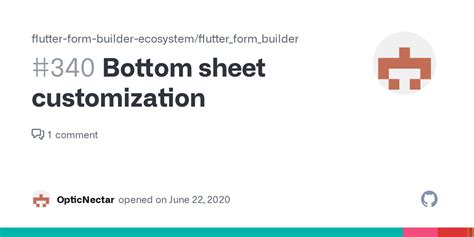 Bottom Sheet Customization · Issue 340 · Flutter Form Builder Ecosystemflutterformbuilder