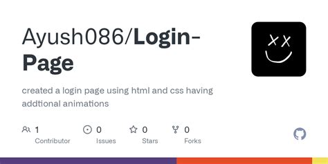 Github Ayush Login Page Created A Login Page Using Html And Css Having Addtional Animations