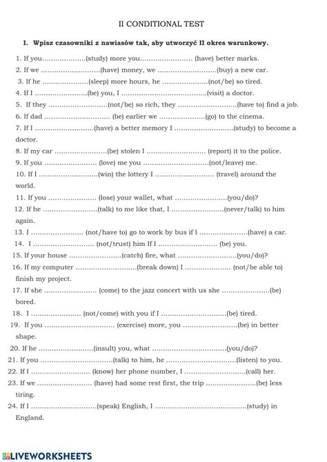 Second Conditional Esl Worksheet By Dizaier 4e2 Grammar Activities