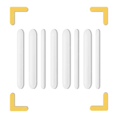온라인 상점 컬렉션에서 바코드 아이콘 3d 그림 웹 디자인 템플릿 Infographics 등을 위한 크리에이 티브 바코드 3d 아이콘 프리미엄 벡터