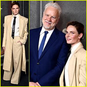 Rebecca Ferguson Steps Out In A Suit For The Silo Premiere In London With Tim Robbins