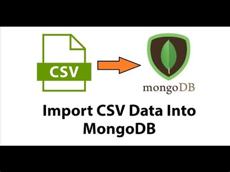 Import CSV Data Into MongoDB NoSql YouTube