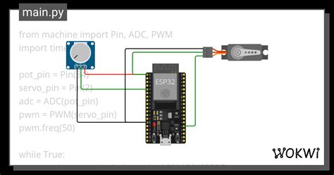 control de servomotor wokwi esp32 stm32 arduino simulator