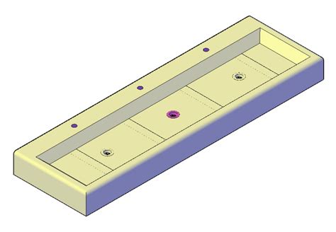 Trough Sink Unit D AutoCAD Model CADblocksfree Thousands Of Free AutoCAD Drawings