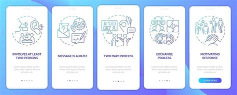Blue Gradient Onboarding Mobile App Screen Depicting Obstacles To