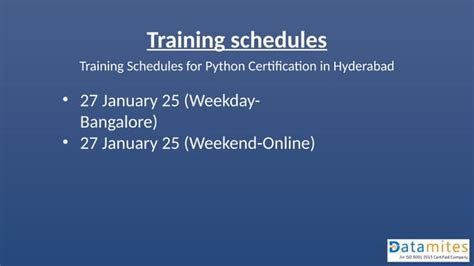 Python Certification In Hyderabad With Placement Ppt