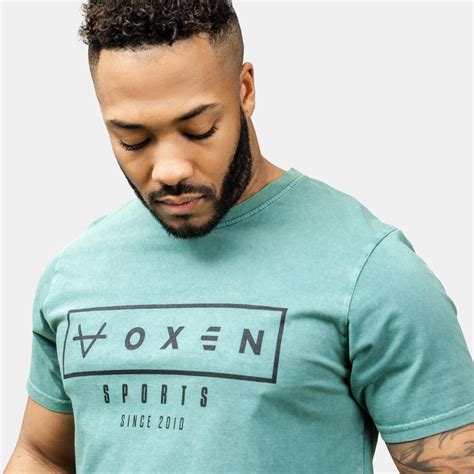 Oxen Est Washed Tee Green Elite Pro Sports