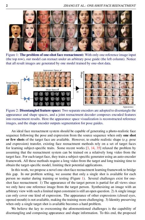 One Shot Face Reenactment Deepai