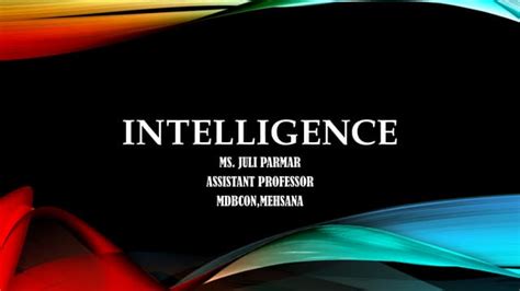 I Included This Topic Is Intelligence Definition Meaning Individual