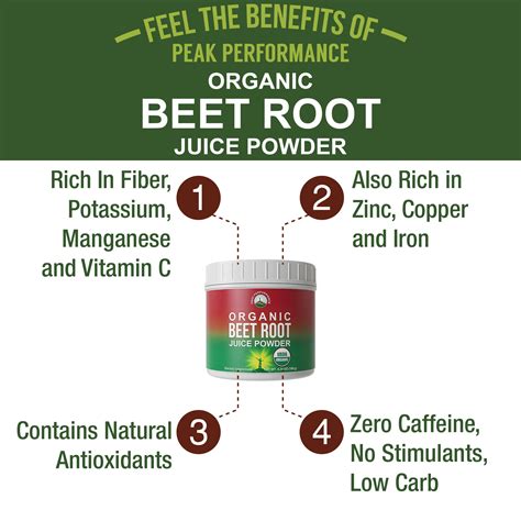 Organic Beet Root Powder Peak Performance