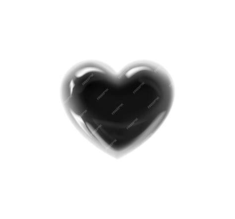 Coração Escuro E Brilhante Coração Valentino Preto Coração De Amor