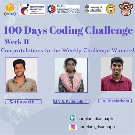 🎉 Announcing The Top 3 Winners Of Weekly Contest 11 A Huge Shoutout To