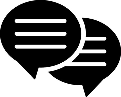 Black And White Illustration Of Communication Icon 24285436 Vector Art