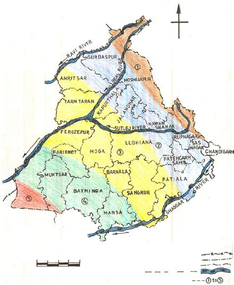 Showing Five Agro Climatic Zones Of Firozpur District Of Punjab