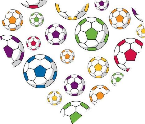 Soccer Ball Heart Vector Art Icons And Graphics For Free Download