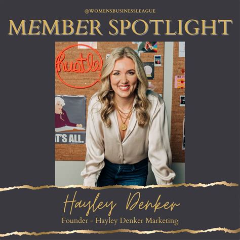 Womens Business League On Linkedin Hayley Denker Is The Founder Of