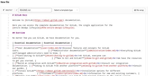 web editor · repository · project · user · help · gitlab