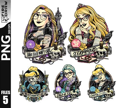 Punk Princess Png Bundle Rock Princess Png Magic Clipart Cartoon Png
