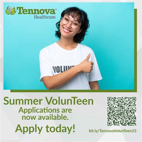 Tennova Healthcare Clarksville Is Seeking Youth Volunteers Known As Volunteens For The