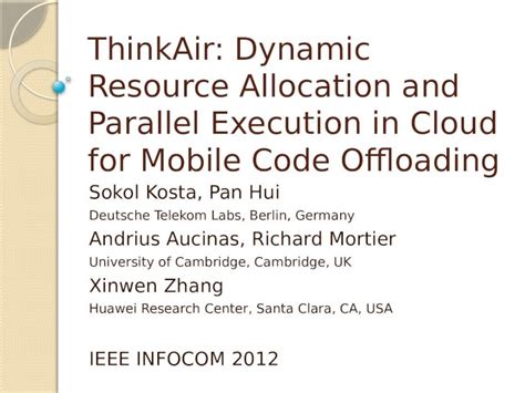 Pptx Thinkair Dynamic Resource Allocation And Parallel Execution In