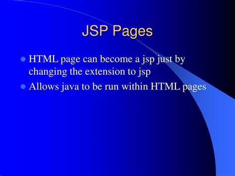 Ppt Jsp Powerpoint Presentation Free Download Id5104706