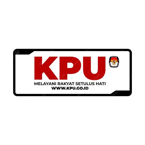 Logo Bagde Kpu Dengan Teks Melayani Satu Vektor Logo Kpu Kpu Pemilihan Png Dan Vektor Dengan