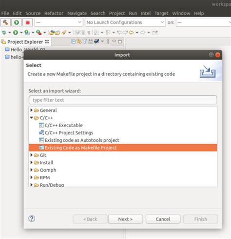 Import An Iss Eclipse Project Into Eclipse For Cc Developers