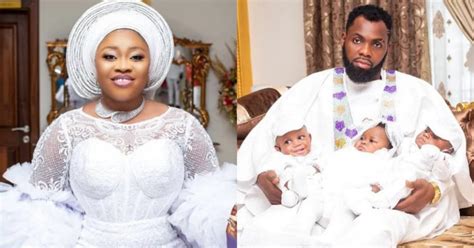 Rev Obofour Finally Shows Faces Of His Triplets Photos Adomonline Com