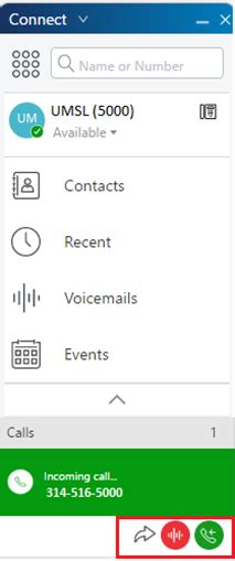 Using Mitel Connect Softphone Windows Umsl