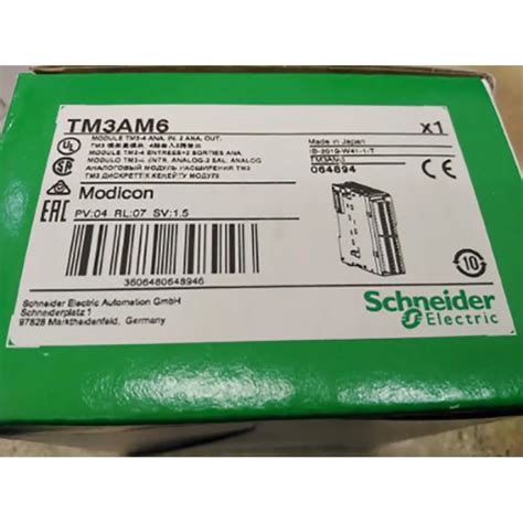 schneidere tm3am6 input output analog module 2 output screw 24 vdc buy tm3am6 tm3am6g