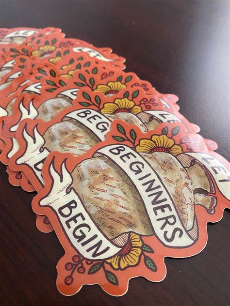 Let Beginners Begin Sticker Etsy