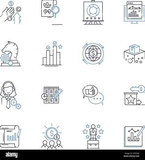 Operational Appraisal Line Icons Collection Efficiency Performance