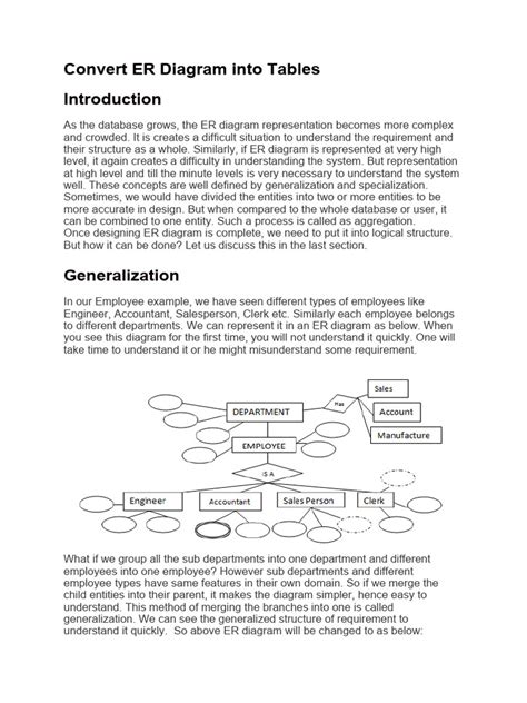 Convert Er Diagram Into Tables Pdf Relational Model Table Database