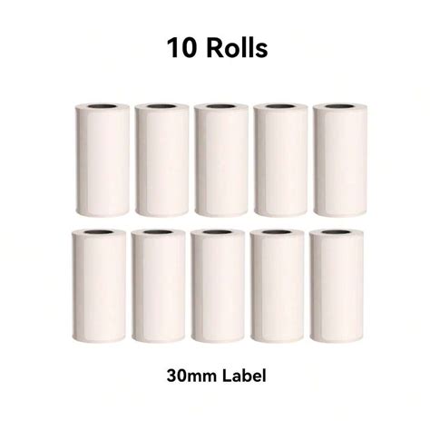 Mini Printer Label Paper Thermal Paper White Label Sticker Print Papers