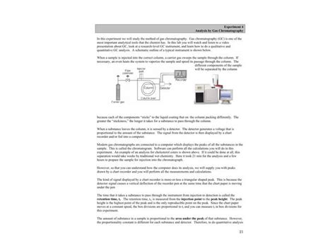 Experiment Analysis By Gas Chromatography In This Chegg Com