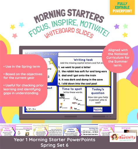 Year 1 Morning Starter Powerpoints Spring Term Early Morning Work