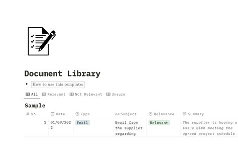 All In One Document Management Solution Notion