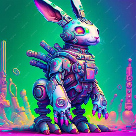 Premium Ai Image A Close Up Of A Rabbit With A Gun In Its Hand Generative Ai