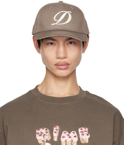 Dime Taupe Cursive D Cap Dime