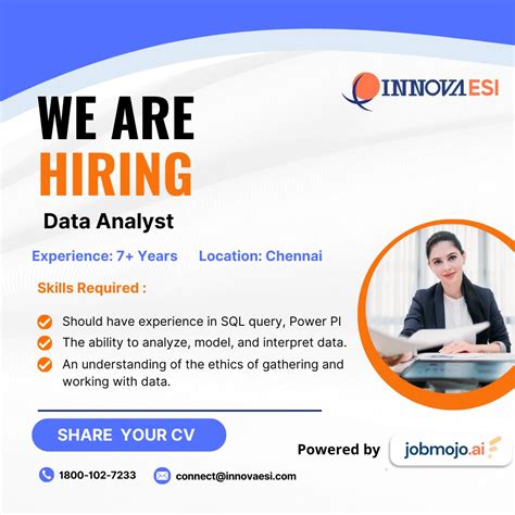 Jobopening Hiringnow Dataanalyst Sql Powerbi Chennaijobs