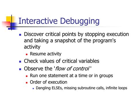 Ppt Debugging Logic Errors Powerpoint Presentation Free Download