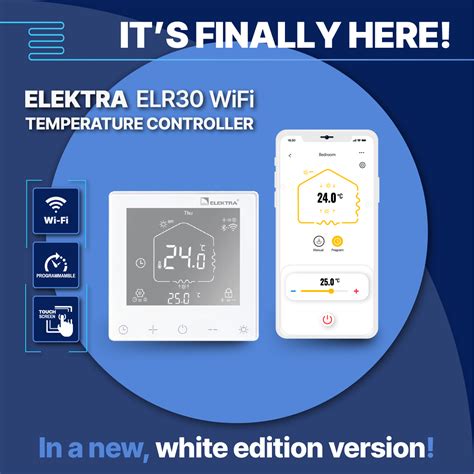 New Colour The Same Quality Elektra Elr30 Wifi Temperature