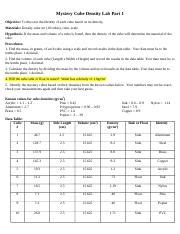 Discover Cube Identities Density Lab Analysis Course Hero