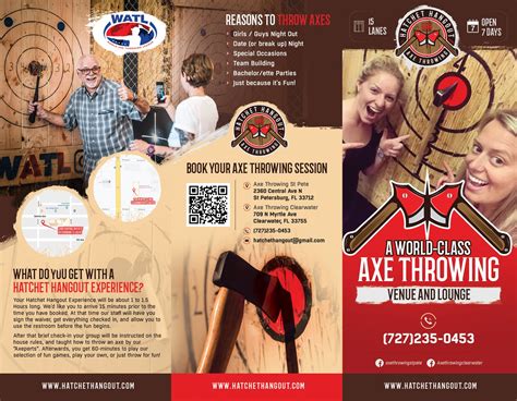 Axe Throwing Brochure — Hatchet Hangout Axe Throwing Venue