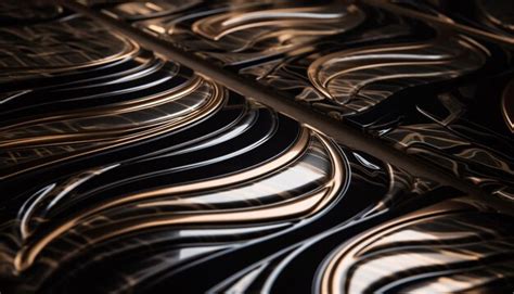 Premium Ai Image Metallic Wave Pattern On Clean Steel Backdrop Futuristic Industry Design